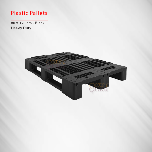 Pallets Plastic 80×120 Black HD – Cater Qatar