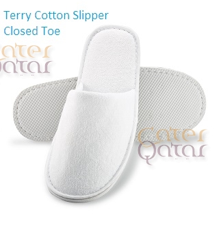 Terry Cotton Slippers Close Toe – Cater Qatar