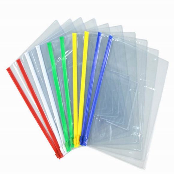 Zipper file bag Transparent A4 – Cater Qatar