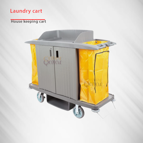 Janitor Cart with Lockable Doors – Cater Qatar